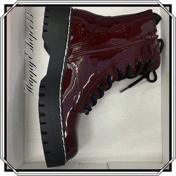 Sincerly Jules | Shoes | Sincerely Jules Harley 2 Burgundy Patent Lace ...